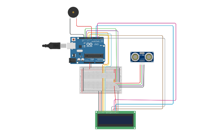 Circuit design Distance Measurement | Tinkercad