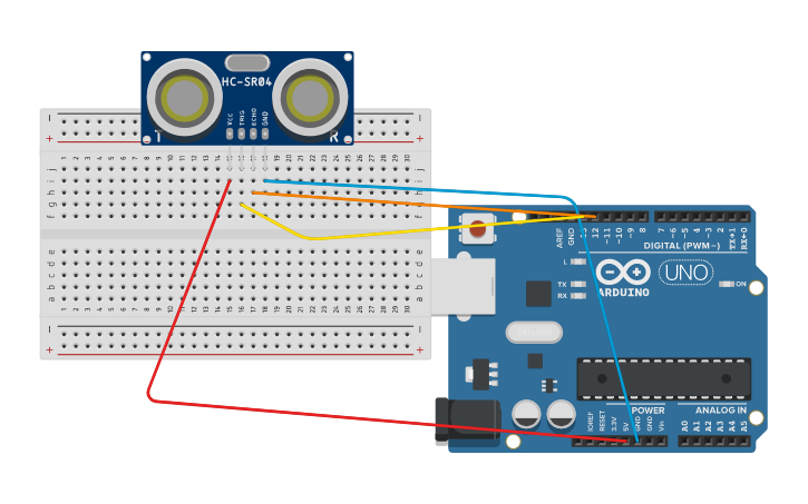 Circuit design Sensor Ultrasonico - Erasmo - Tinkercad
