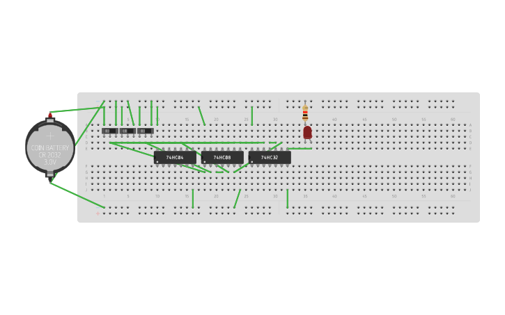 Circuit design 2.1.3 AOI Logic Implementation #4 - Tinkercad
