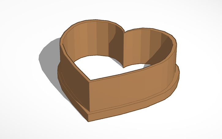 3D design cookie cutter - Tinkercad