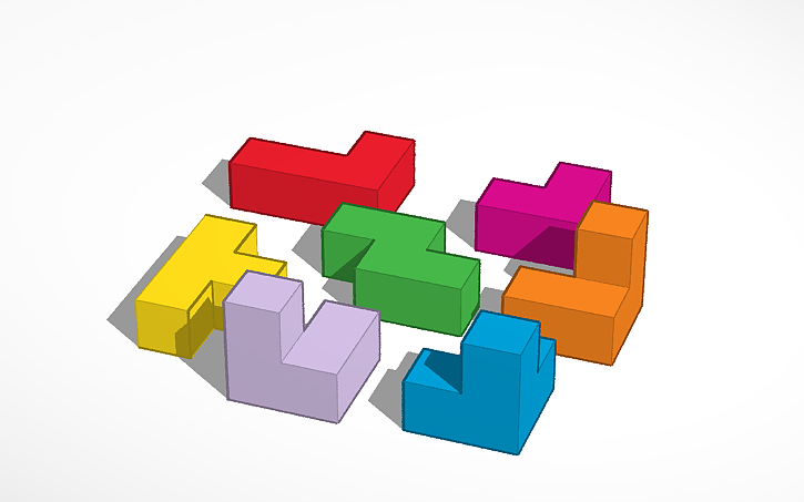 3D design cube soma - Tinkercad