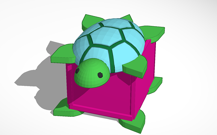 3D design turtle holder | Tinkercad