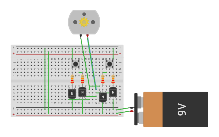 Circuit design Hale- Albert H-bridge | Tinkercad