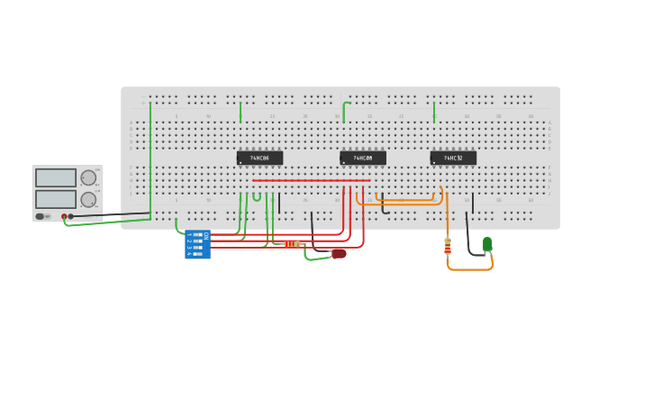 Circuit design Full adder - Tinkercad