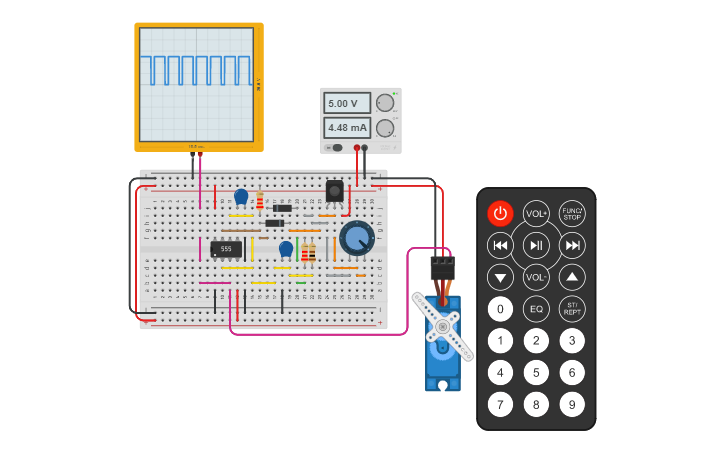 Circuit Design Large Remote Servo Tinkercad