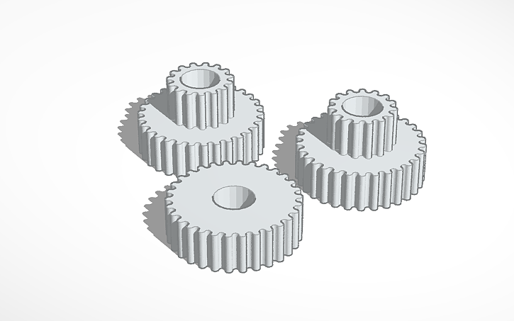 3D design Super Gear Ratio Part 1 - Tinkercad