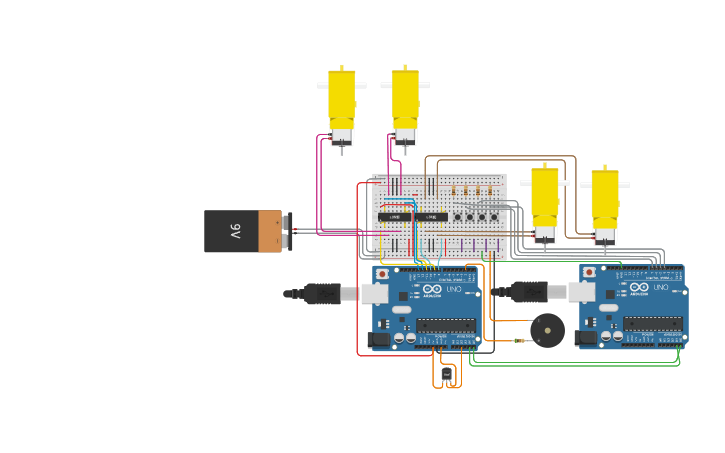 Circuit design I2C TASK - Tinkercad