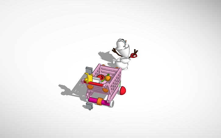 3D design Smart Shopping Cart - Tinkercad
