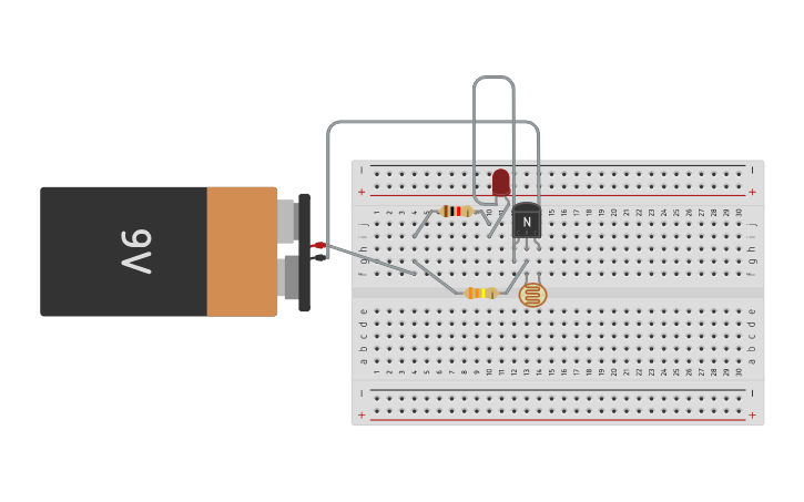 Circuit Design Automatic Street Light System Tinkercad