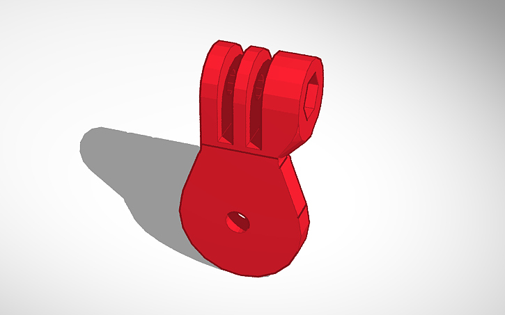 3D design GoPro mount2 - Tinkercad