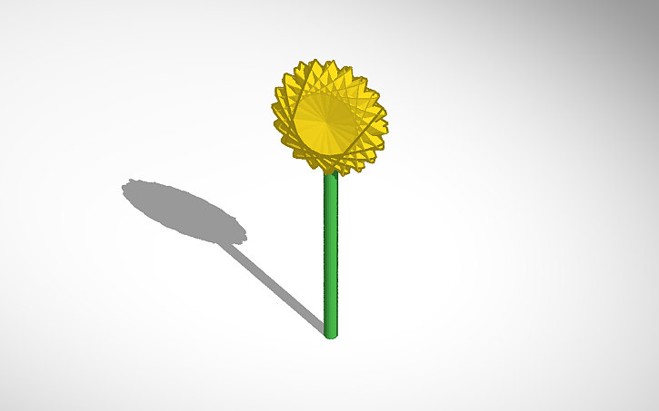 3D design Sunflower - Tinkercad