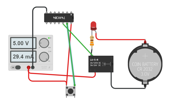 Circuit Design Relay Tinkercad