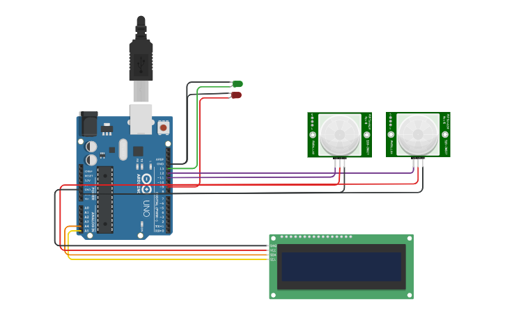 Circuit design Occupancy_Tracker - Tinkercad