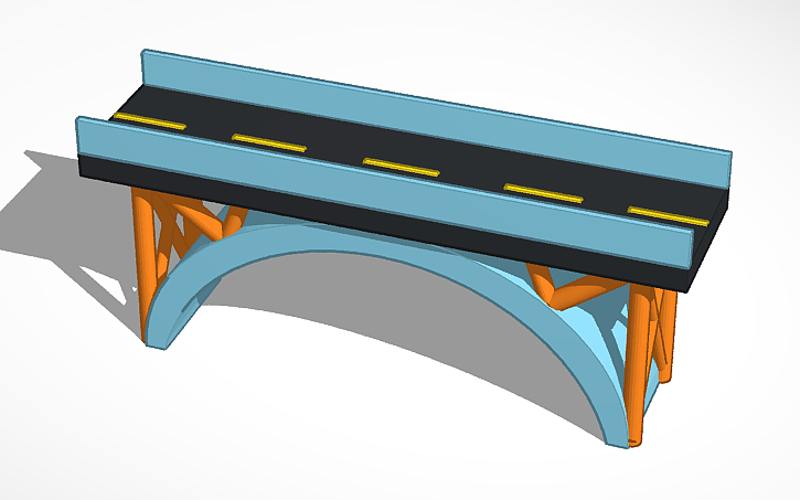 3D design Arch Bridge | Tinkercad