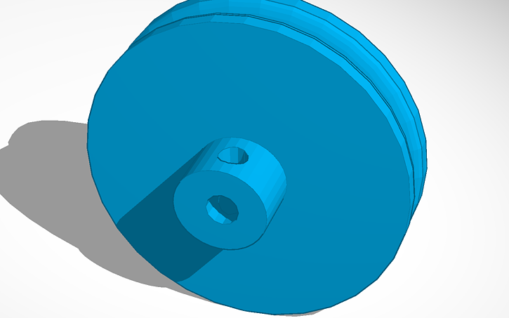3D design Copy of small motor pulley - Tinkercad