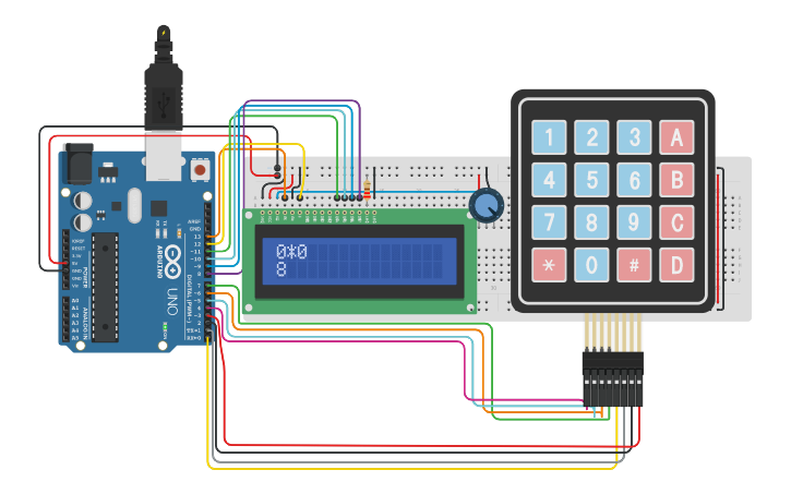 Circuit design Hesap Makinesi Ödev | Tinkercad