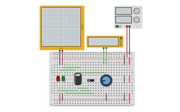 Circuit design Variable Capacitor - Tinkercad