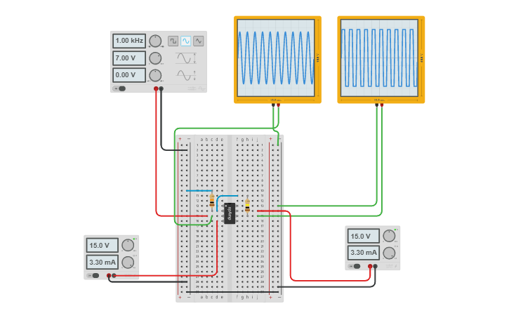 Circuit Design Inverting Non Inverting Amplifier Tinkercad Riset
