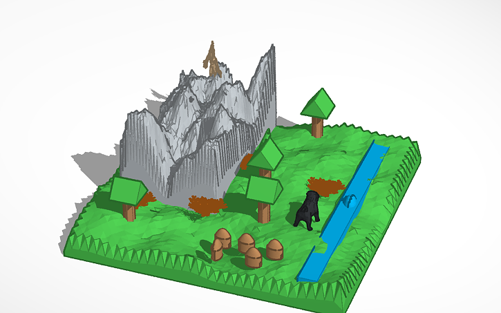 3D design Mystical Land - Tinkercad