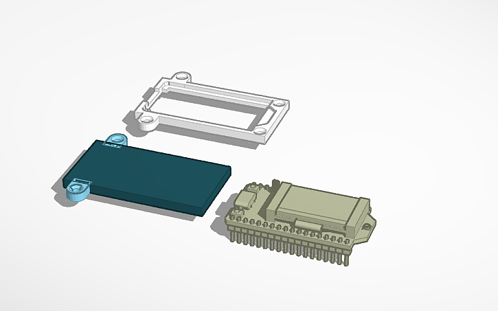 3D design WiFi Lora 32 - Tinkercad