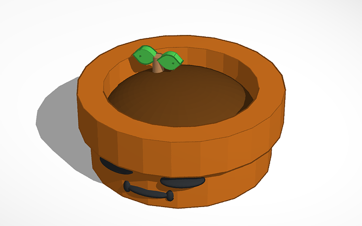 3D design PvZ: flower pot - Tinkercad