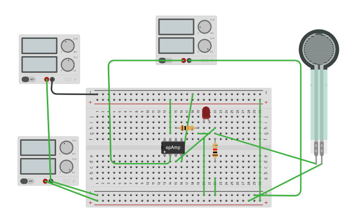 Circuit design force sensor | Tinkercad