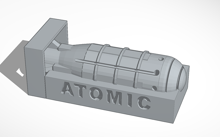 3D design Atomic bomb - Tinkercad
