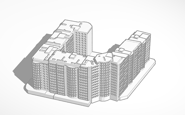 3D design Building final - Tinkercad