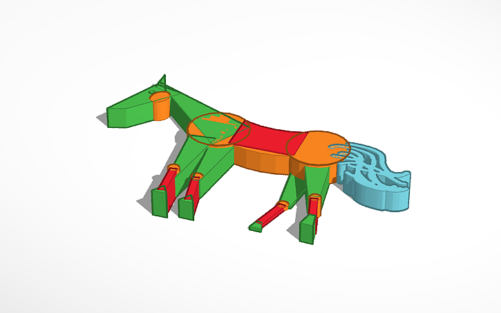 3D design Triangle Horse 2 Arts4All | Tinkercad