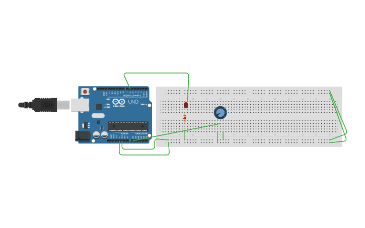 Circuit design Ejercicio 3 con arduino - Tinkercad