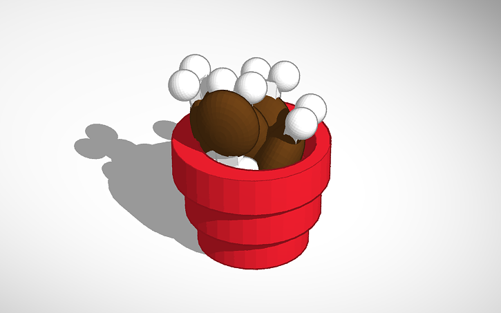 3D design Bucket of KFC | Tinkercad