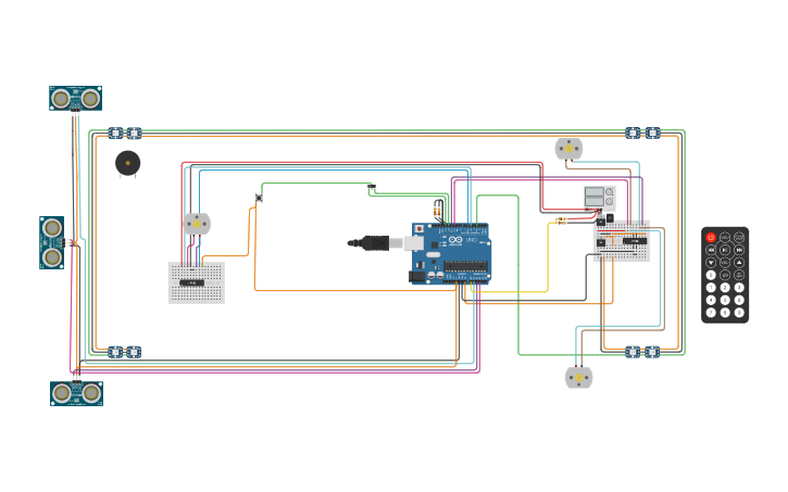 Circuit design RC Kids Car | Tinkercad