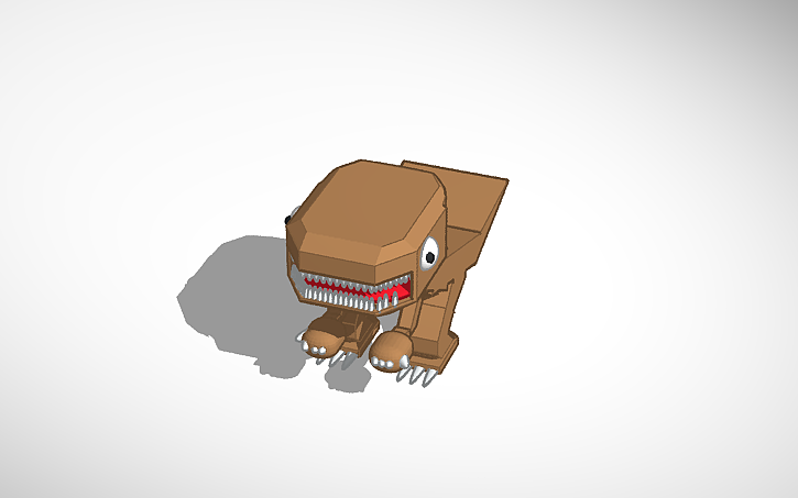 3D design T-Rex - Tinkercad