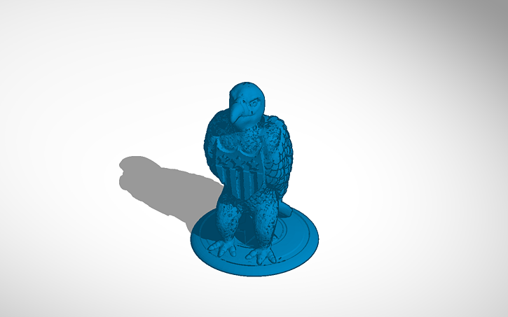 3D design Eagle Statue - Tinkercad