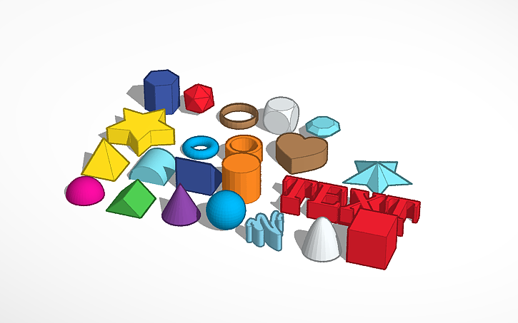3D design All basic shapes in Tinkercad - Tinkercad