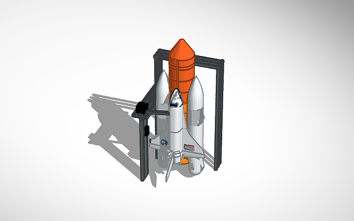3D design SPACE SHUTTLE ©Eshaan Segavalu - Tinkercad