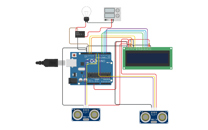 Circuit design automatic room light - Tinkercad
