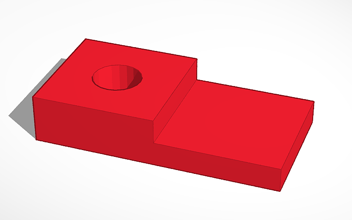 3D design PCB screw clamp mount - Tinkercad