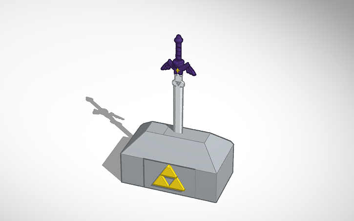 3D design Master Sword - Tinkercad