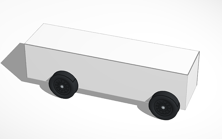 3D design Pinewood Derby Car Template - Tinkercad