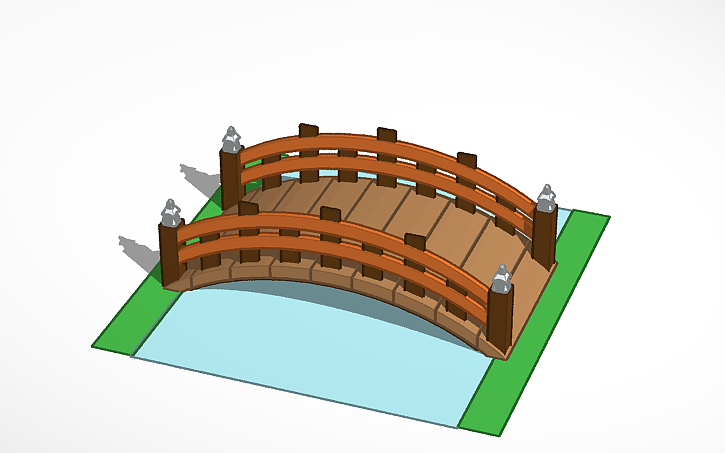 3D design bridge - Tinkercad