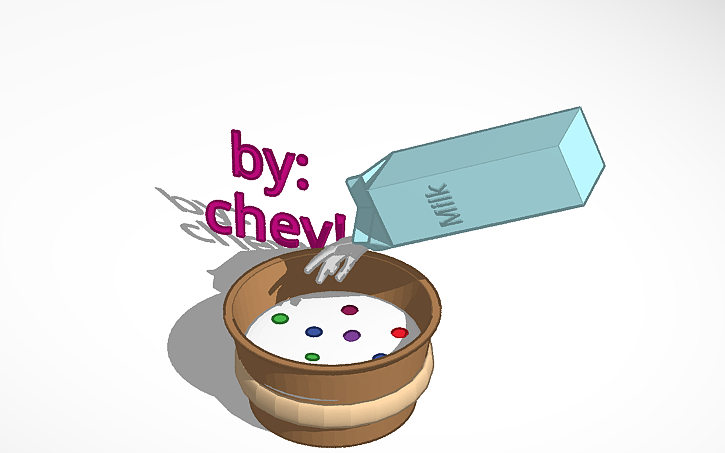 3D design breakfast time | by: chey | Tinkercad