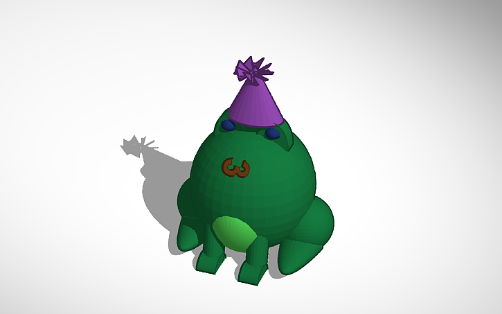 3D design Frog - Tinkercad
