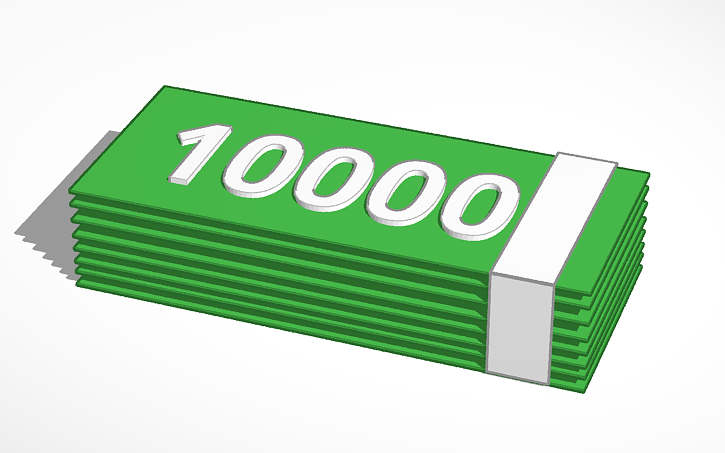 3D design MONEY - Tinkercad