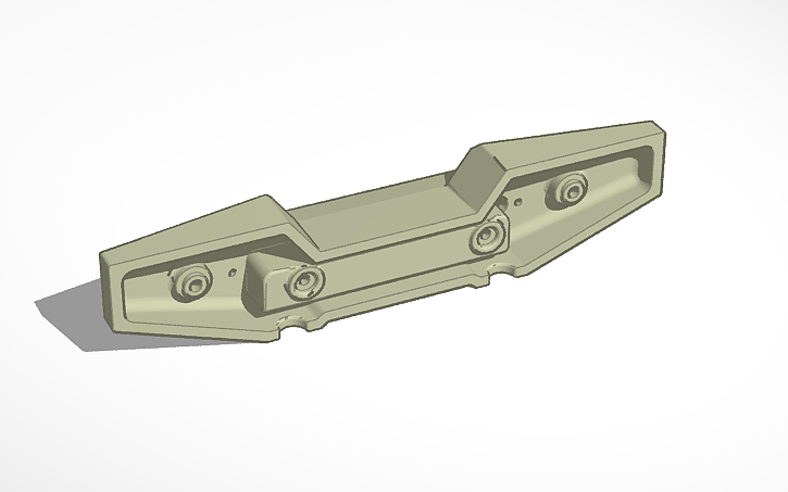 3D design xmaxx bumper - Tinkercad