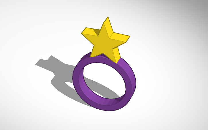 3D design Star Ring | Tinkercad