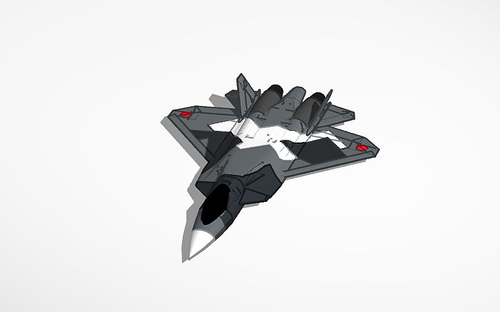 3D design Top Gun SU57 Felon - Tinkercad