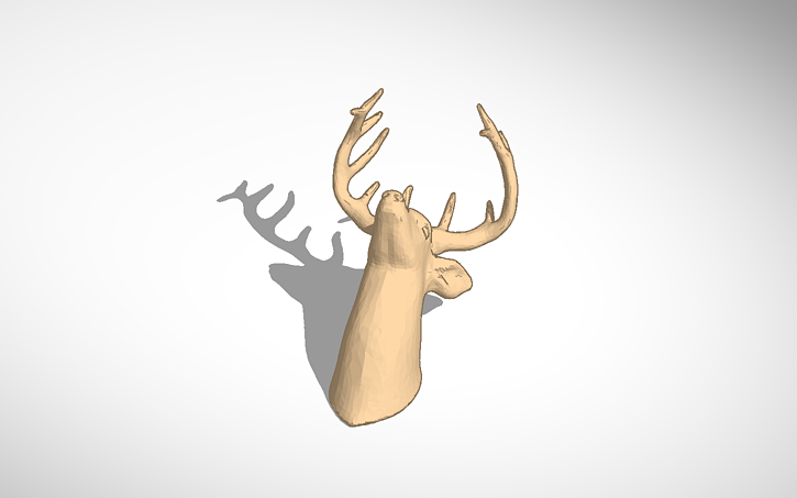 3D design Copy of Deer Head - Tinkercad