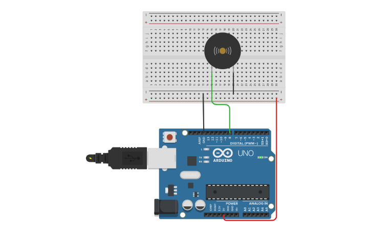 Circuit design buzzer | Tinkercad