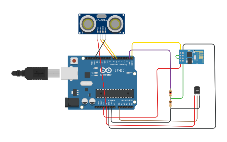Circuit design assignment 7 thingspeak api connection | Tinkercad
